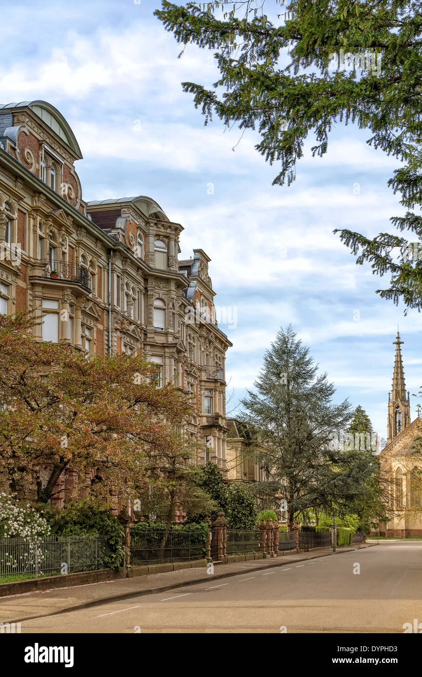 Old street in the center of Baden-Baden. Germany. Europe Stock Photo ...