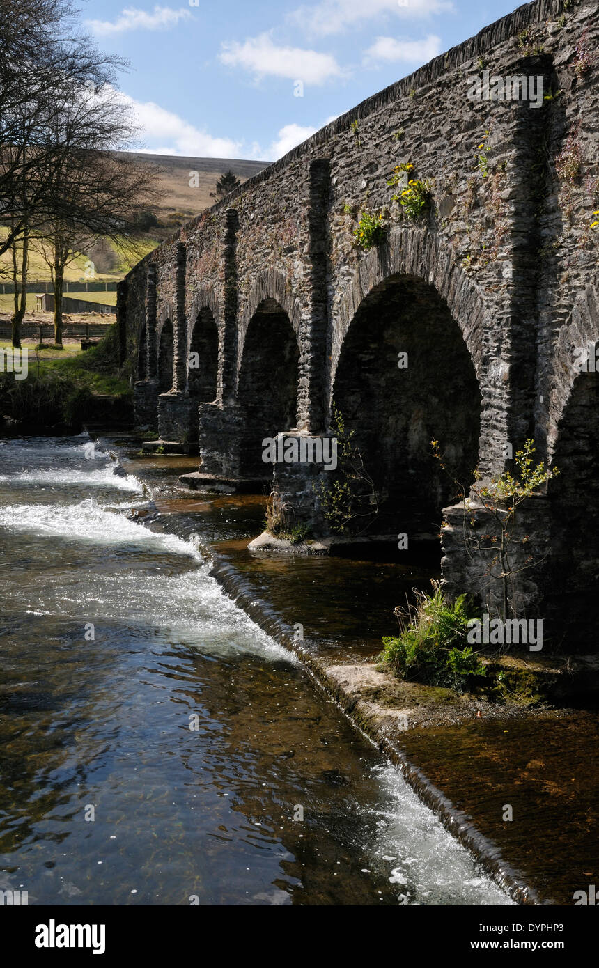 Withypool Bridge over the River Barle, Exmoor Viewed from North East ...