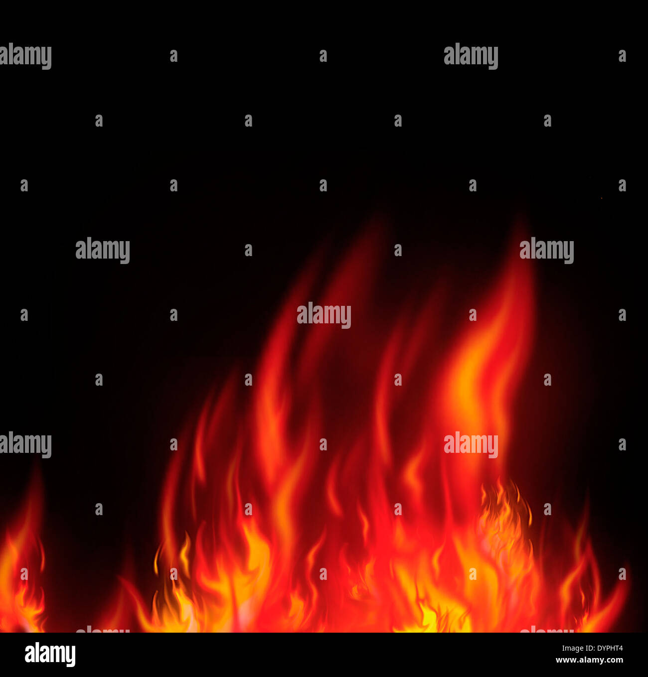 fire isolated over black background Stock Photo - Alamy