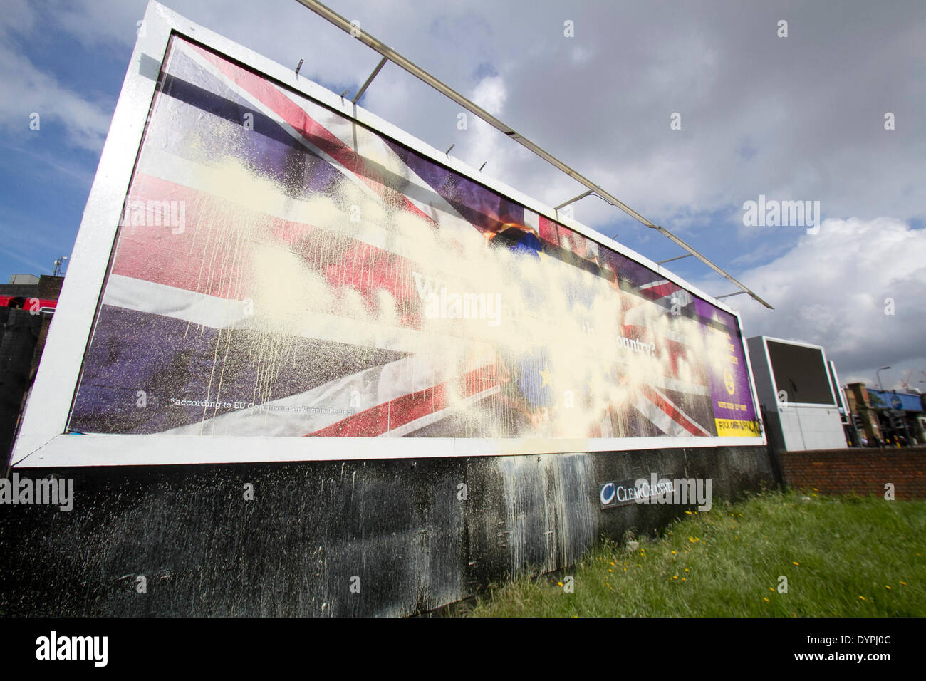 London UK. 24th April 2014. A (UKIP) United Kingdom Independence Party ...