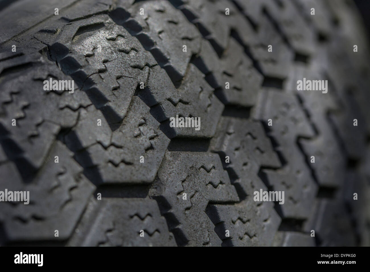 Close-up of tyre / tire showing detail of tread pattern Stock Photo - Alamy