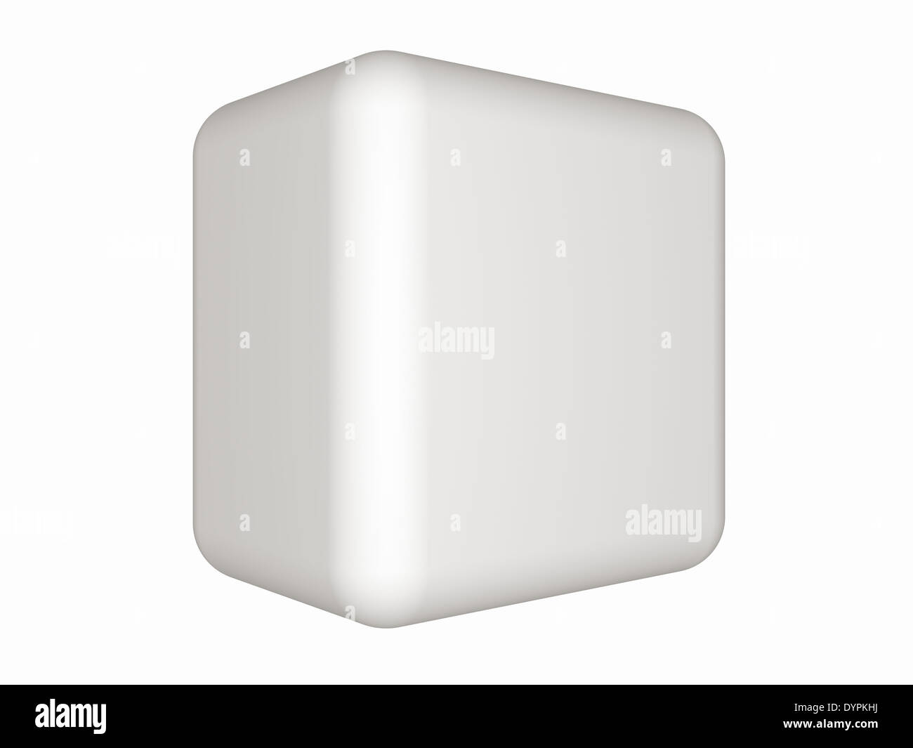 Metal shine cube on white Stock Photo - Alamy