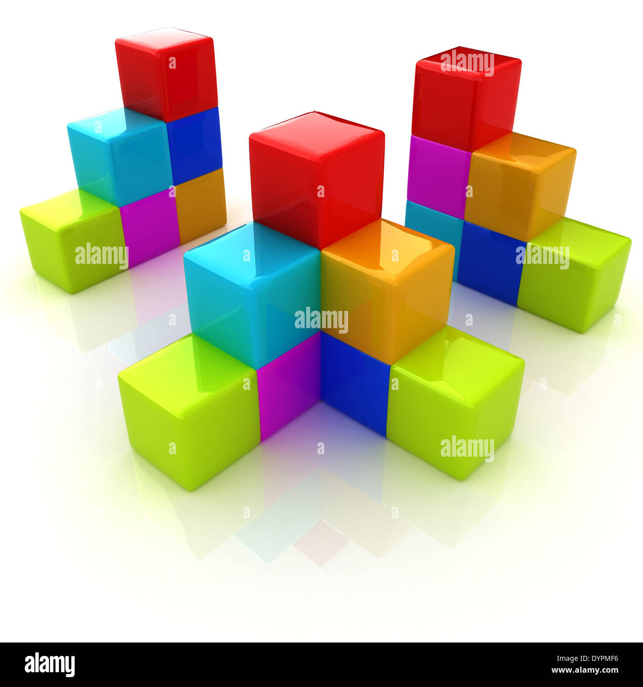 colorful block diagram Stock Photo - Alamy