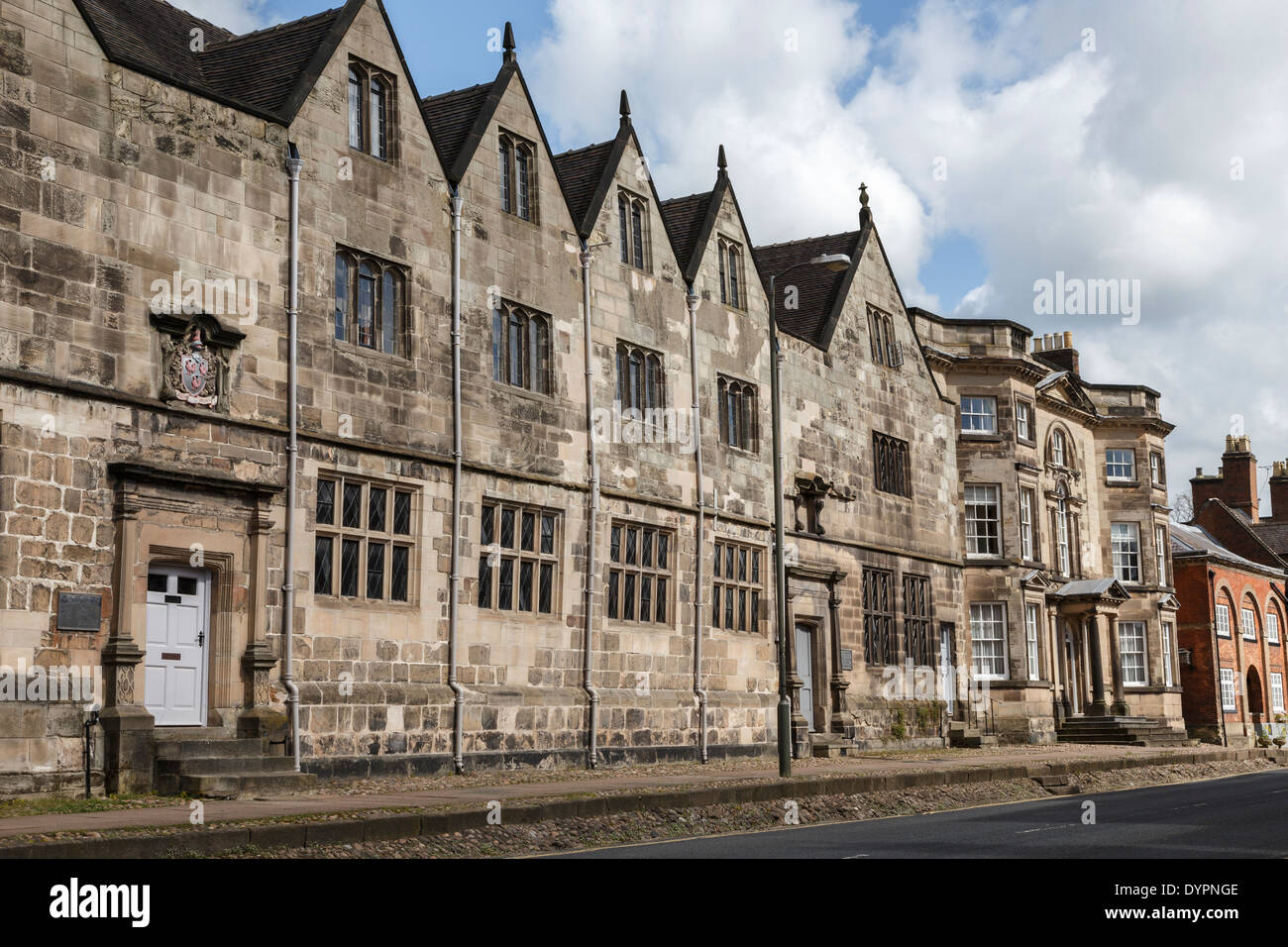 ashbourne town centre derbyshire england Stock Photo - Alamy
