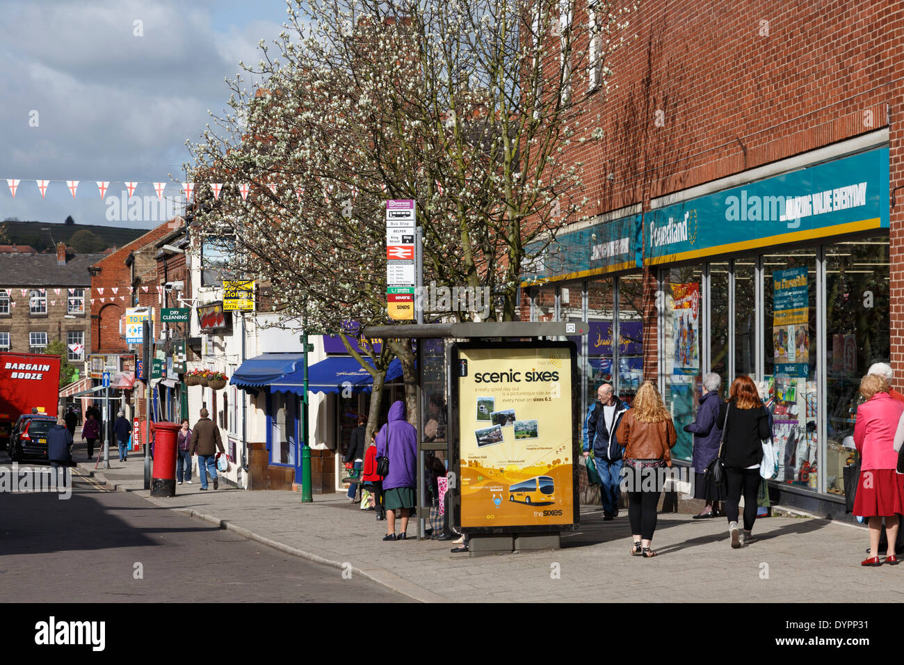 belper town centre derbyshire england uk gb Stock Photo - Alamy