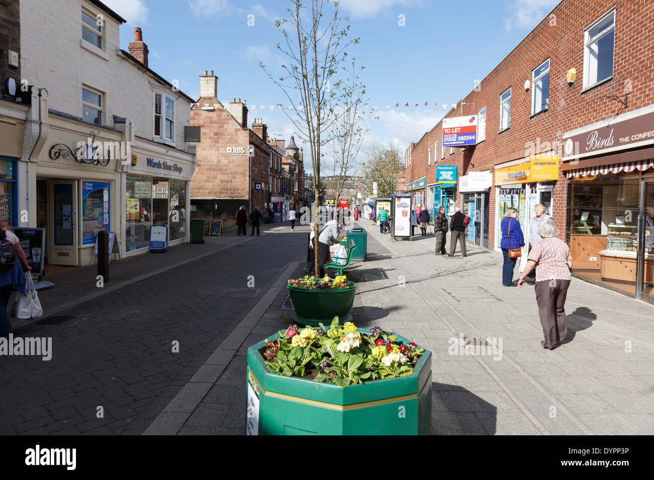 belper town centre derbyshire england uk gb Stock Photo - Alamy