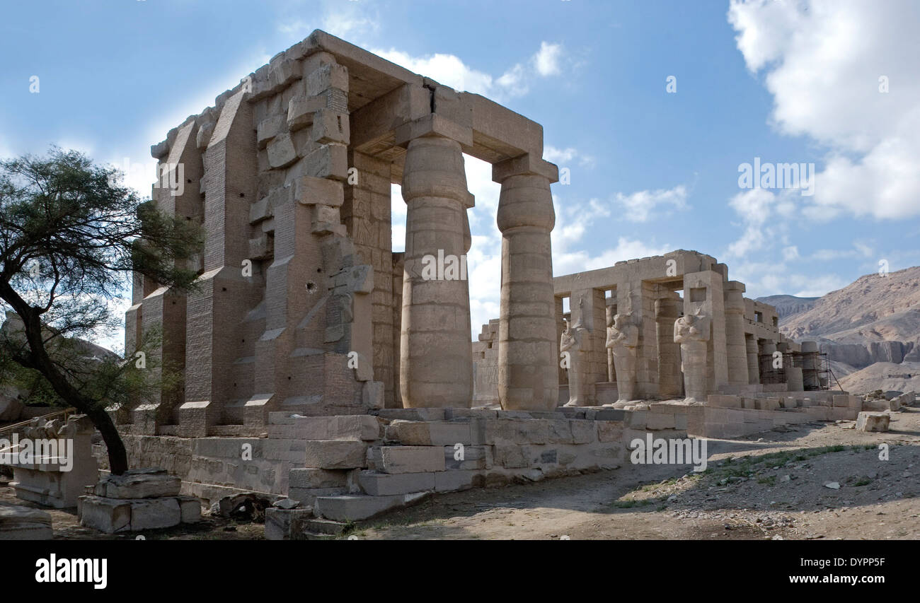 The funeral temple of pharaoh ramses ii hi-res stock photography and ...