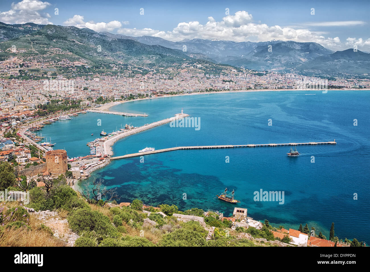 Alanya city center turkey hi-res stock photography and images - Alamy