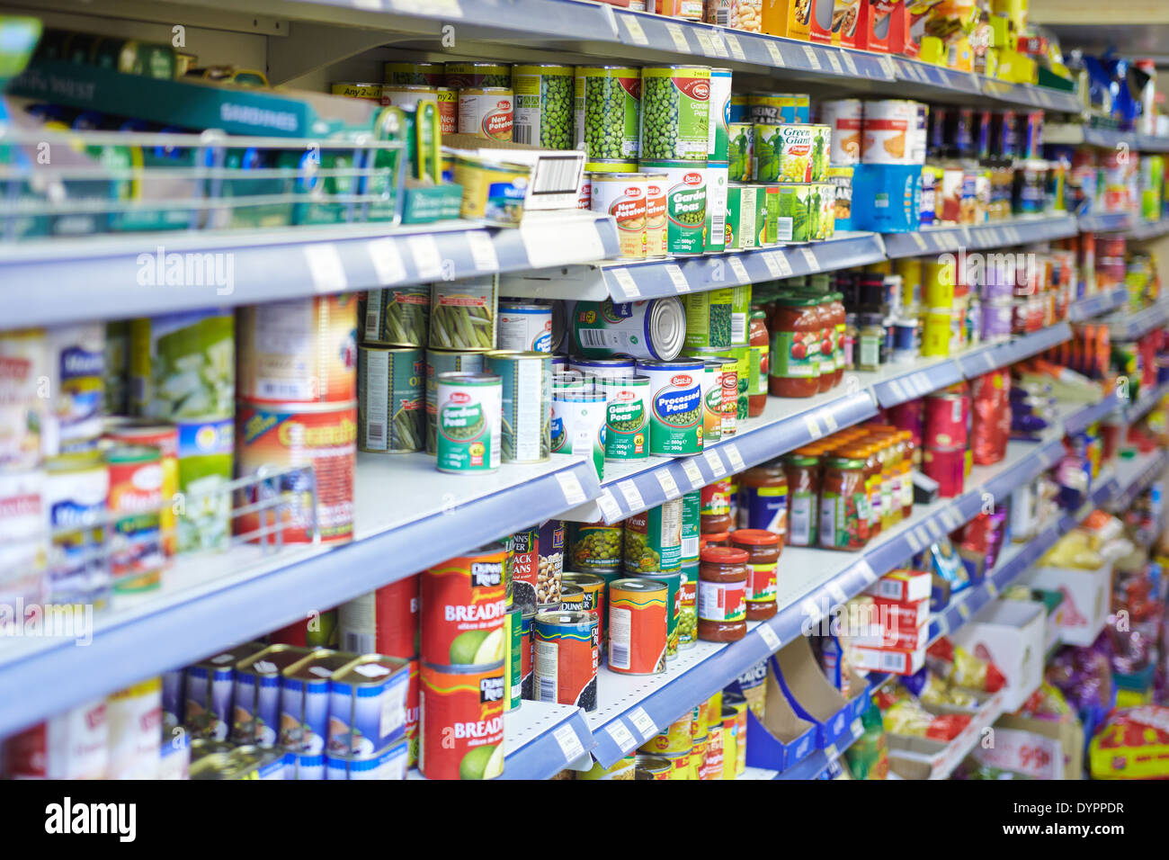 Products on shelves in a local corner shop Stock Photo - Alamy