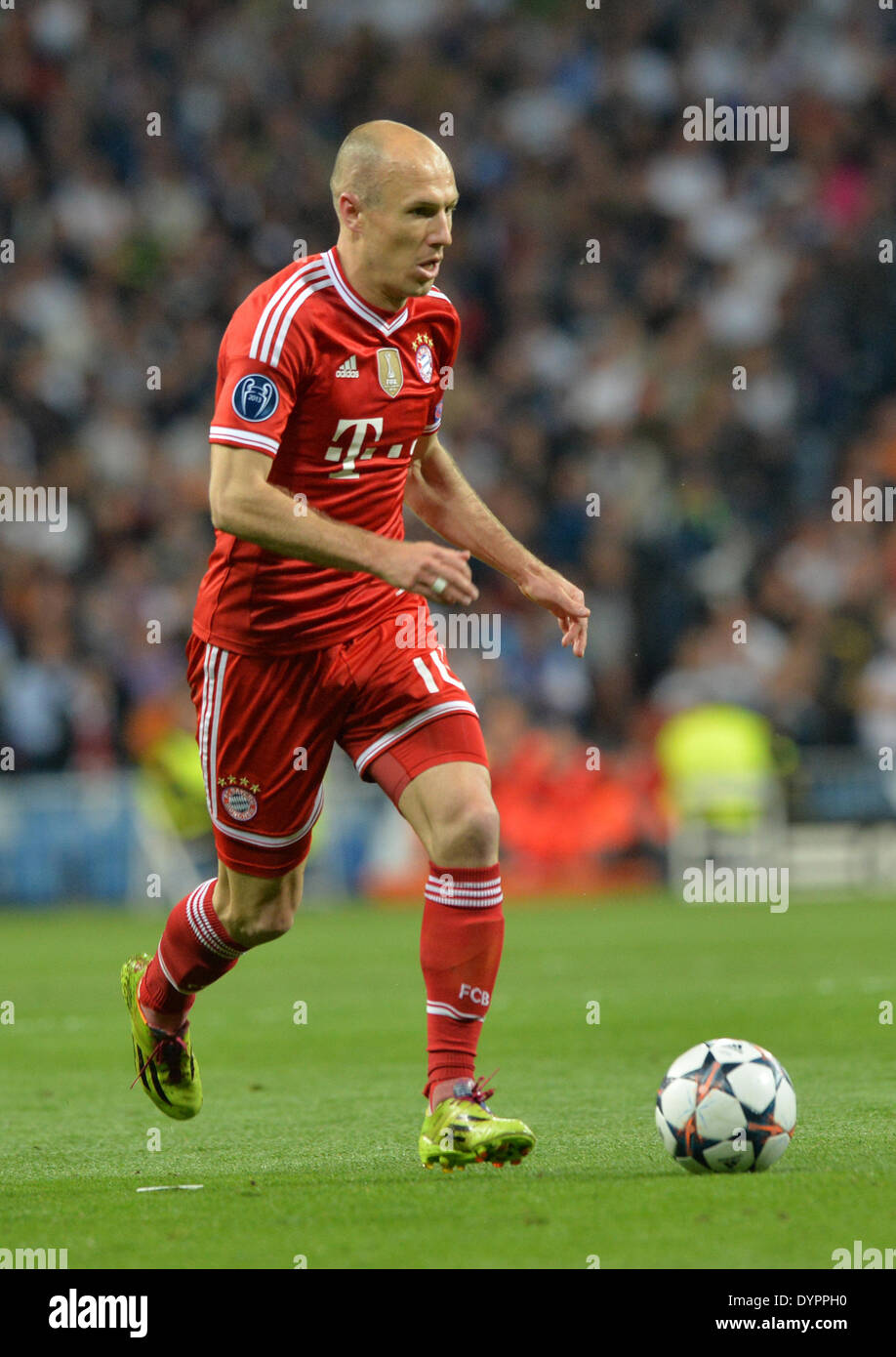 Munich's Arjen Robben in action during the UEFA Champions League semi ...
