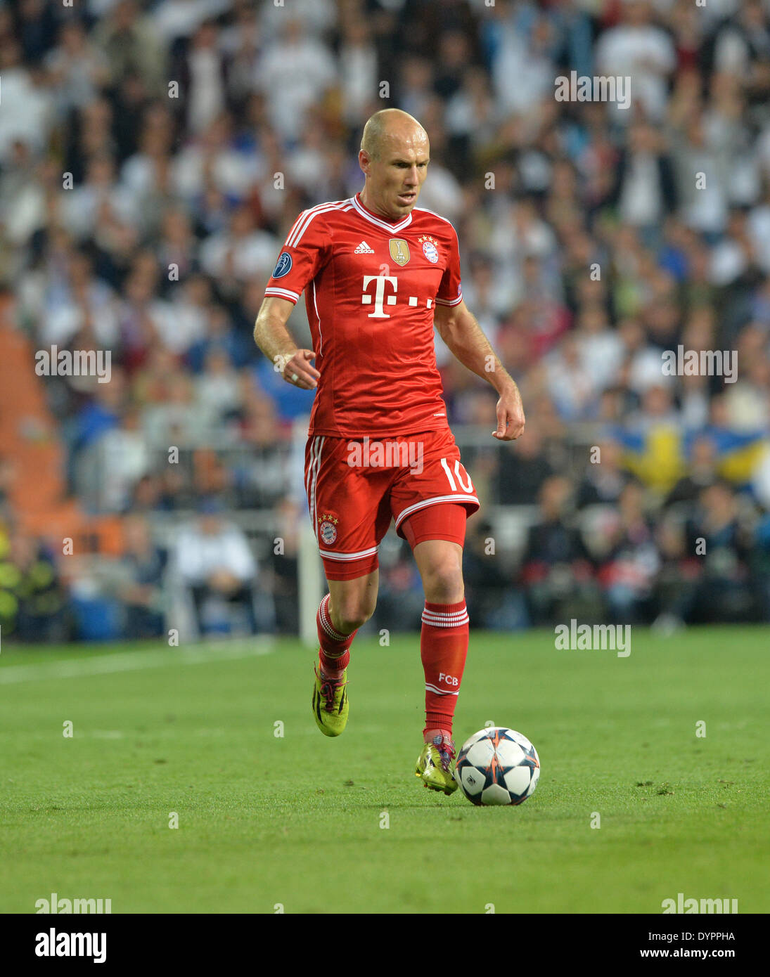 Munich's Arjen Robben in action during the UEFA Champions League semi ...