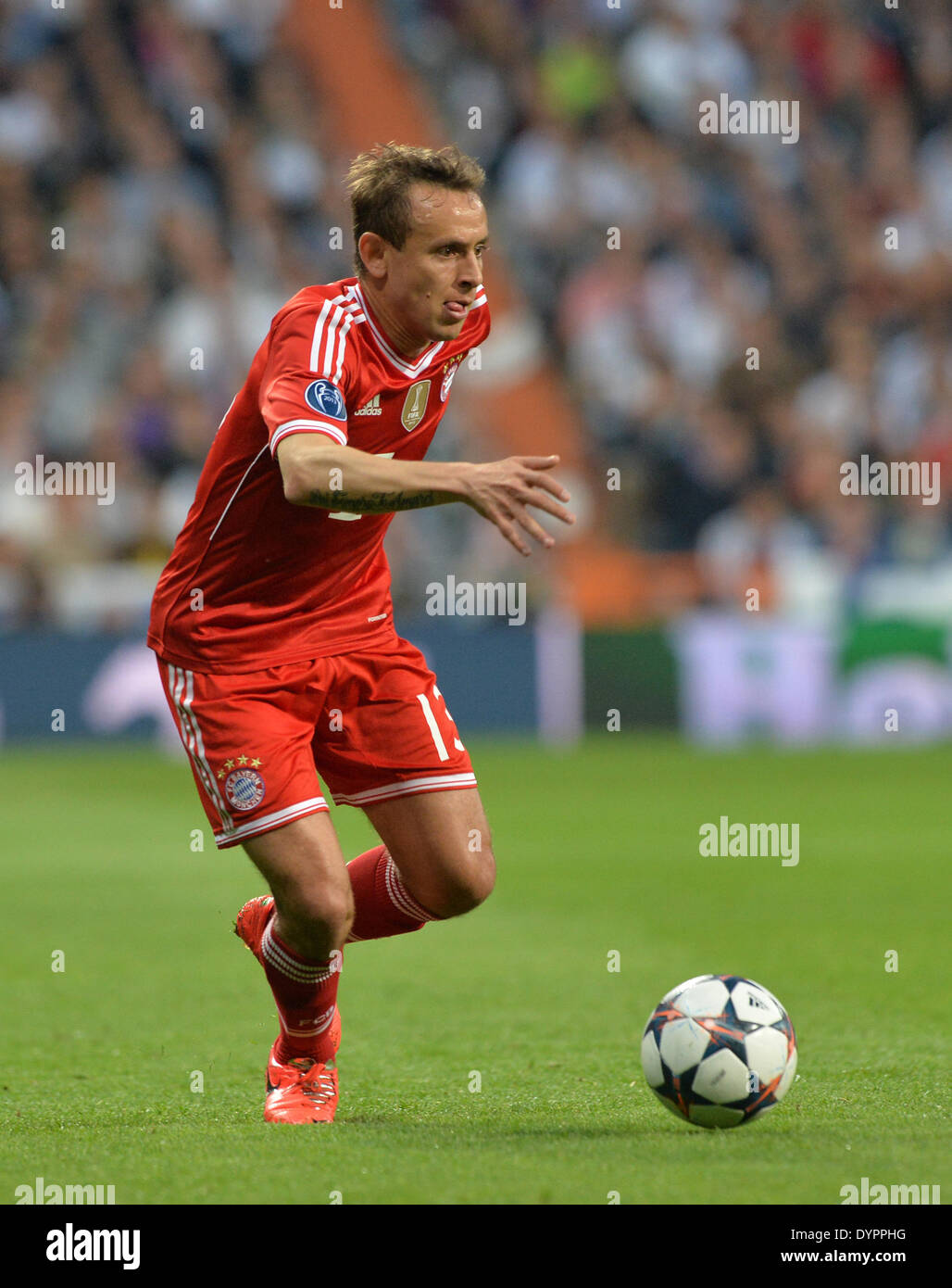 Munich's Rafinha in action during the UEFA Champions League semi final ...