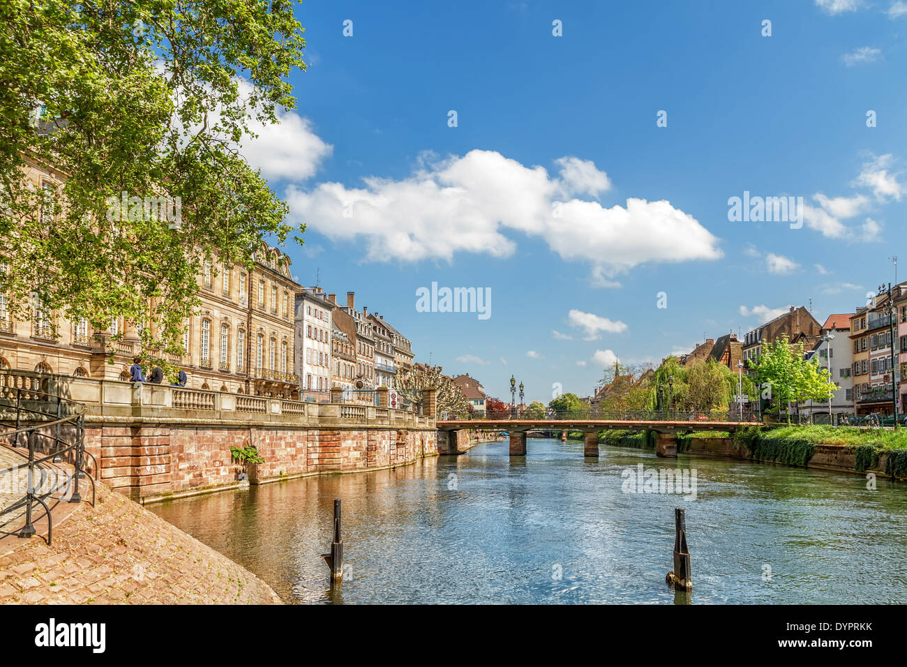 Canal in Strasbourg city center, France, Alsace Stock Photo - Alamy
