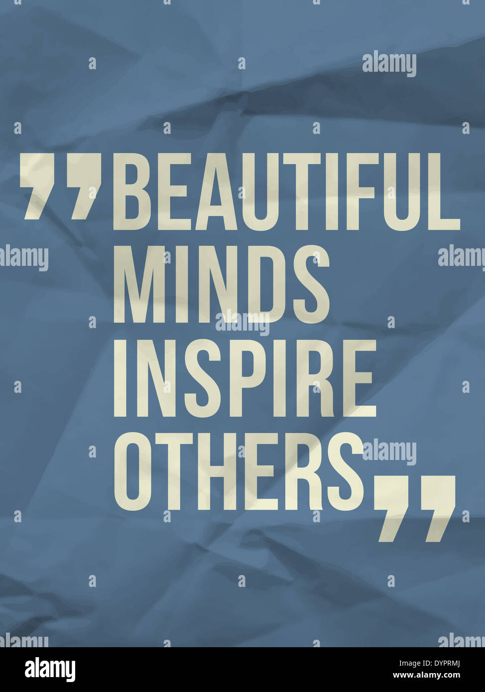 "Beautiful minds inspire others" quote on colorful crumpled paper ...