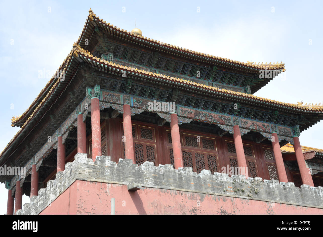 One of the towers of the Meridian Gate, the southern (and largest) gate ...