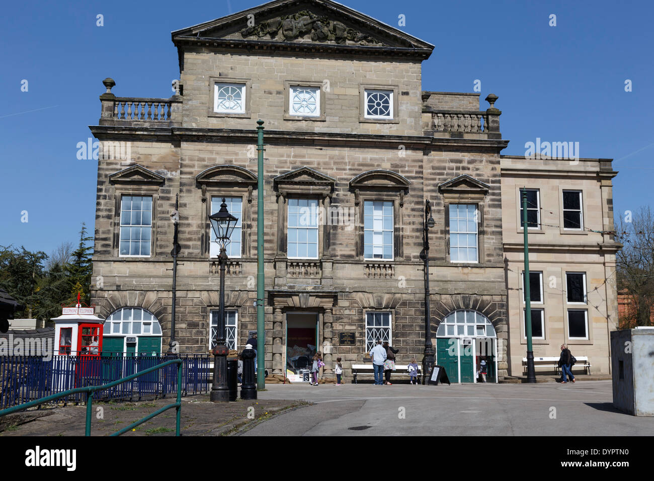 crich tramway village derbyshire england uk Stock Photo - Alamy