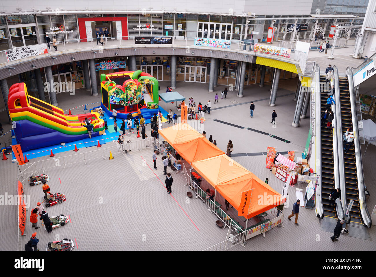 Children playground inflatable rides carts hi-res stock photography and ...
