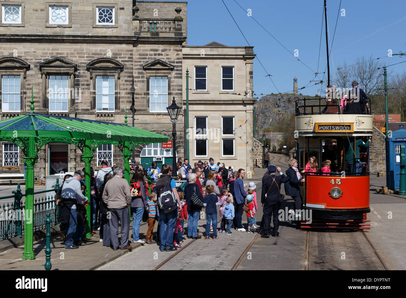 Crich tramway village hi-res stock photography and images - Alamy