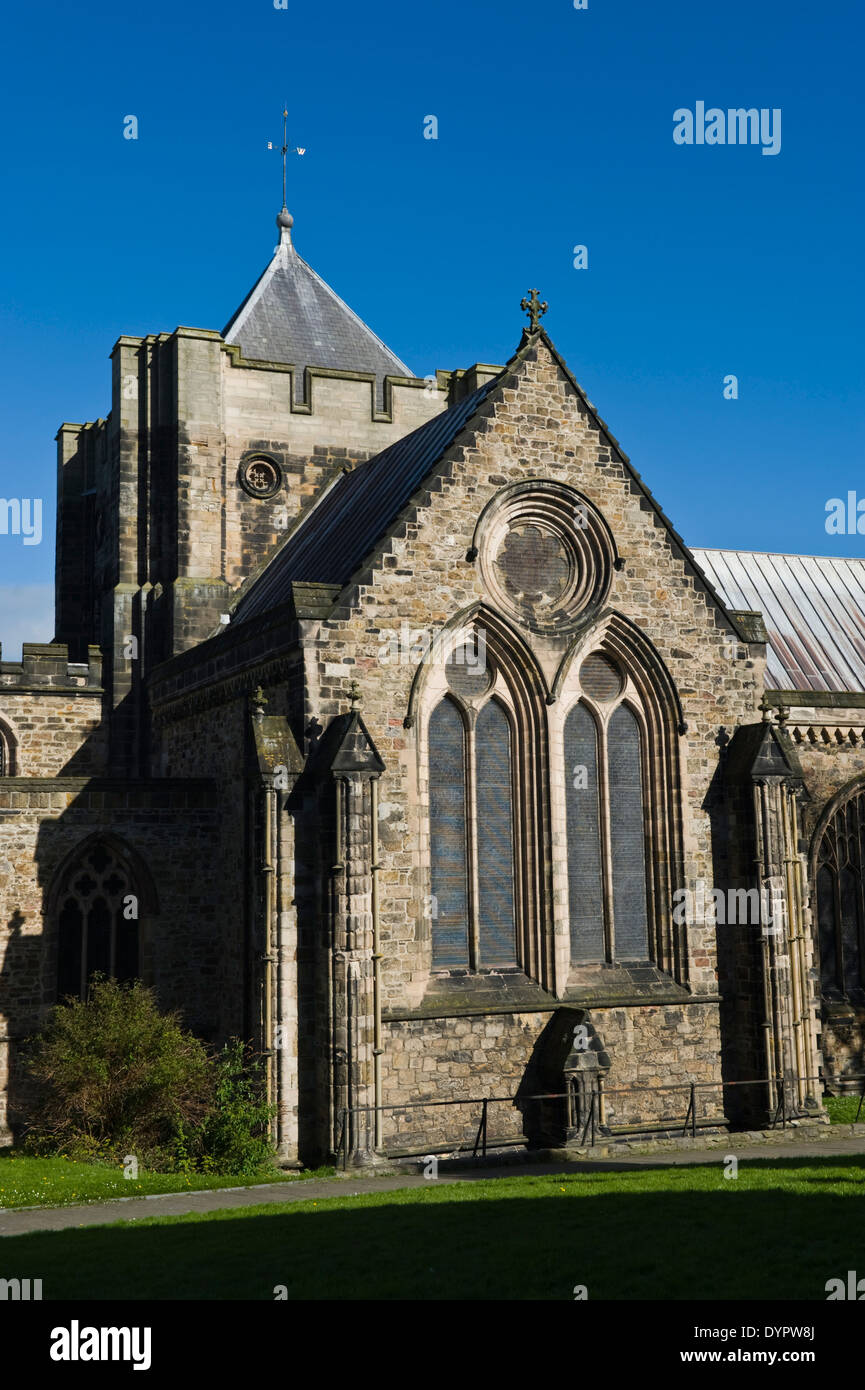 Exterior of Bangor Cathedral Bangor Gwynedd North Wales UK Stock Photo ...