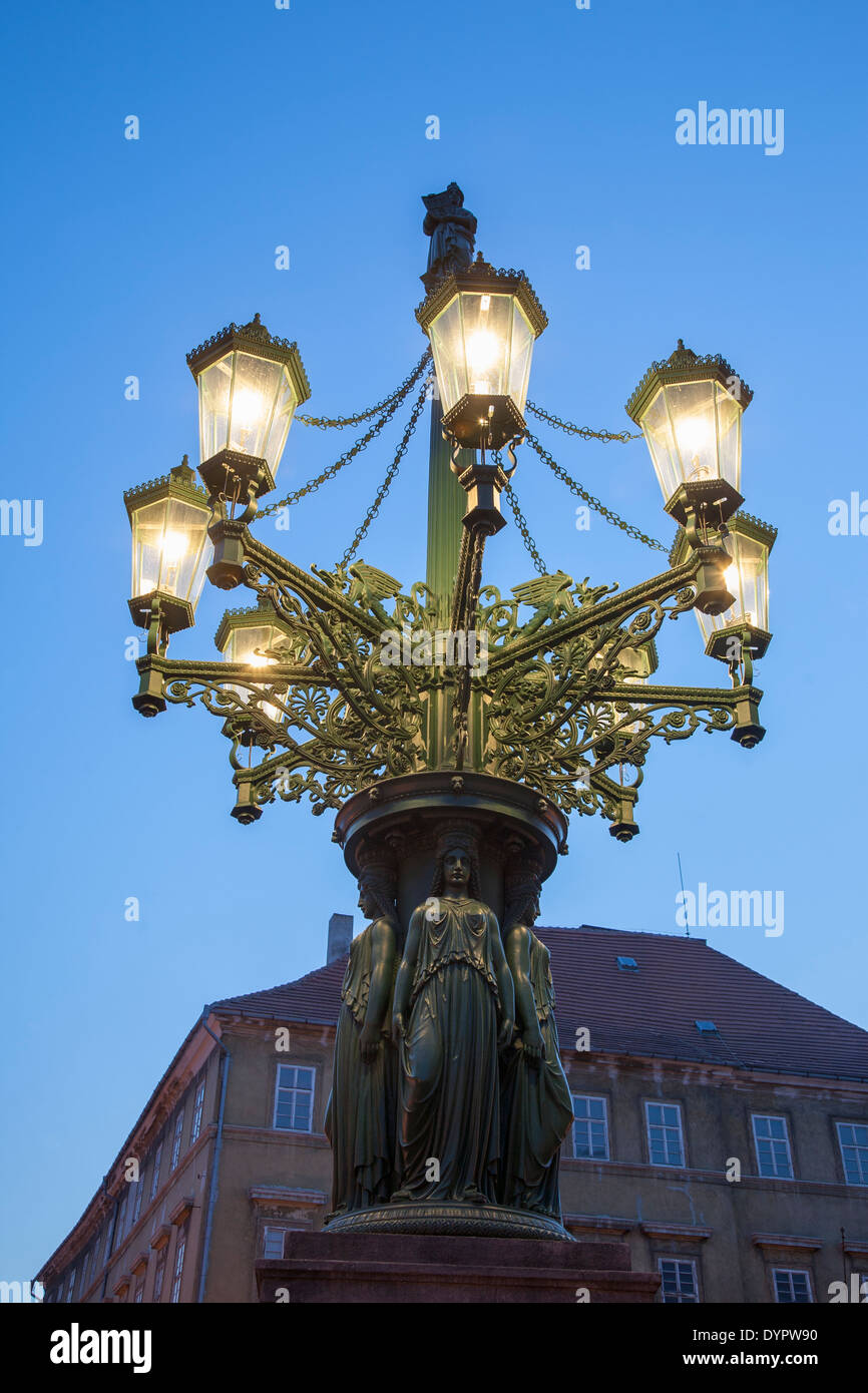 Old Lamppost Design by Vesely (1868); Prague; Czech Republic; Europe ...