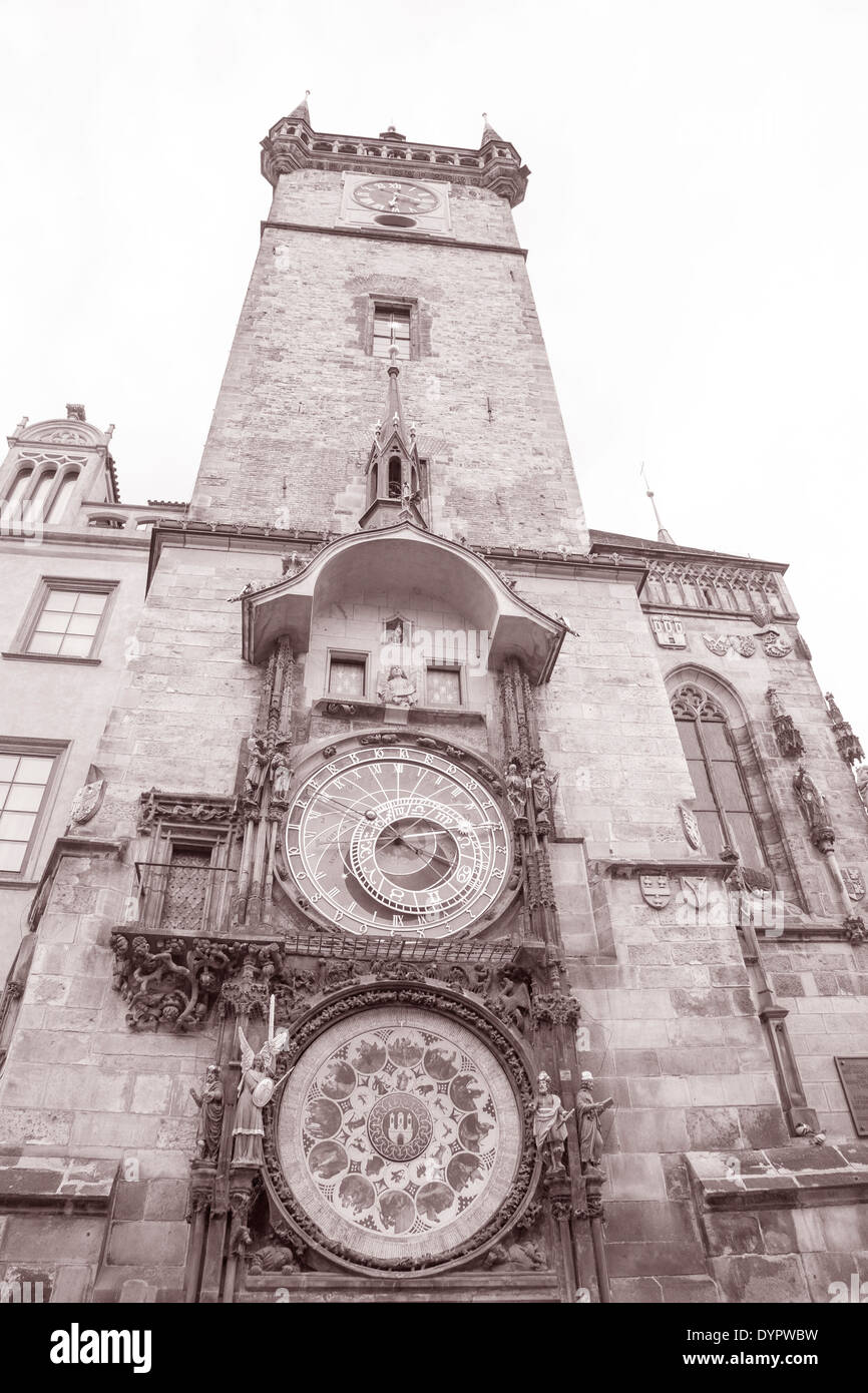 Astronomical Clock, Old Town Tower Square, Prague Stock Photo - Alamy