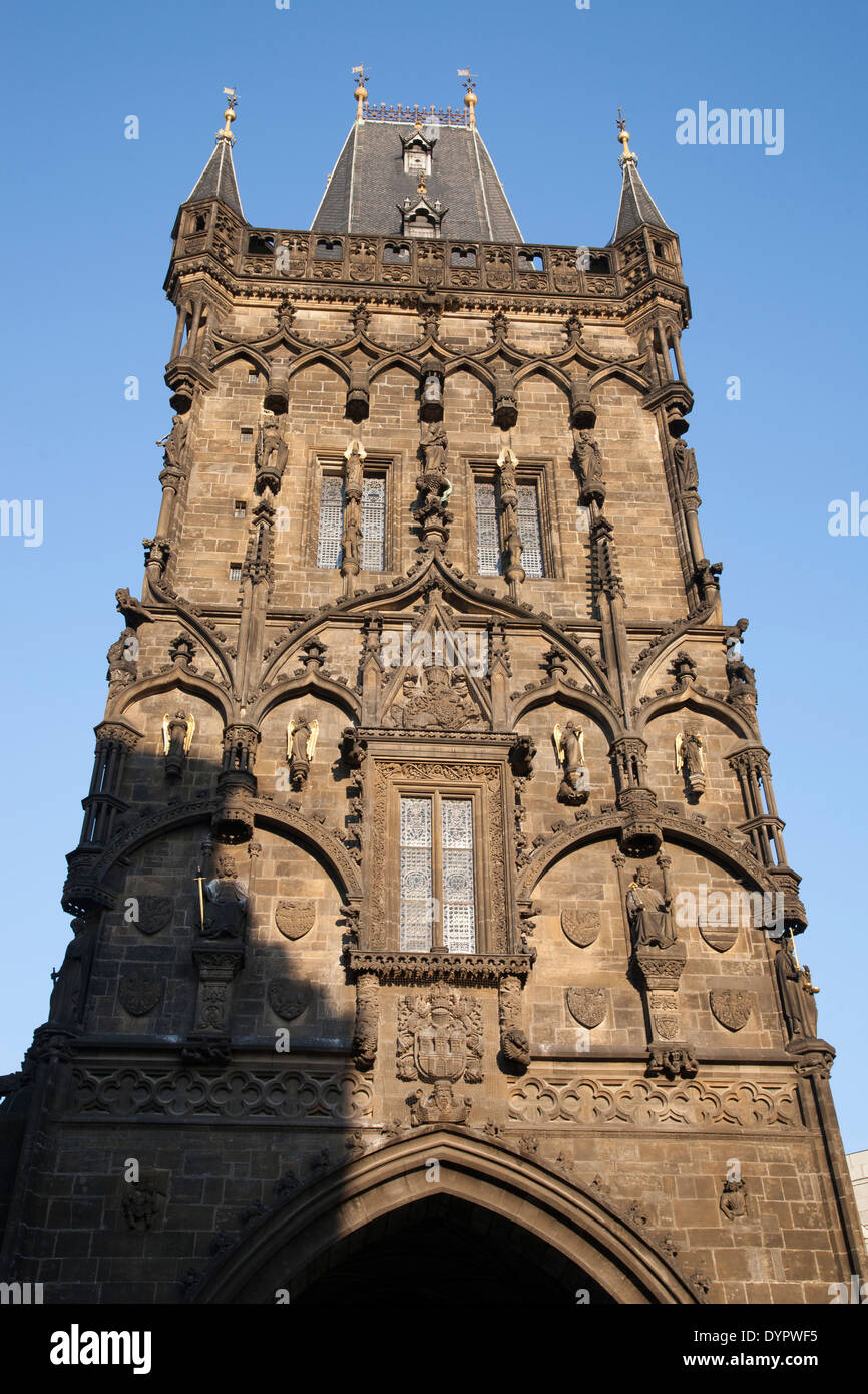 Powder Gate, Prague; Czech Republic Stock Photo - Alamy