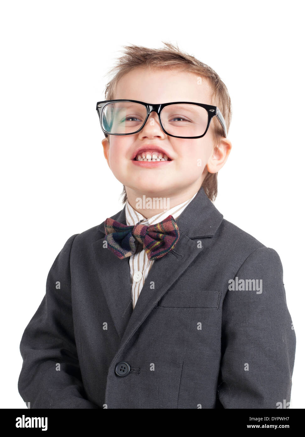 Smart boy with glasses hi-res stock photography and images - Alamy