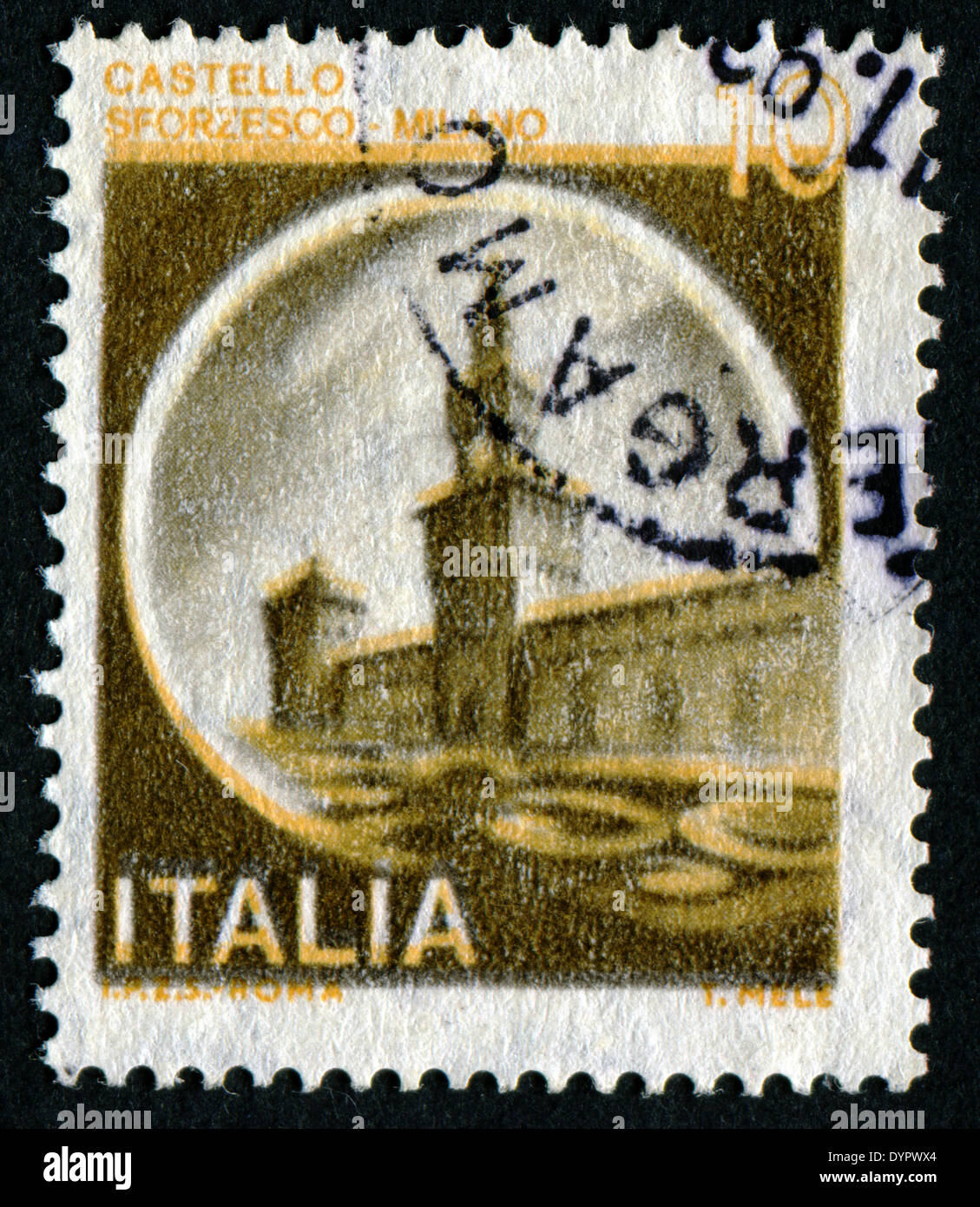 Milano stamp italy hi-res stock photography and images - Alamy