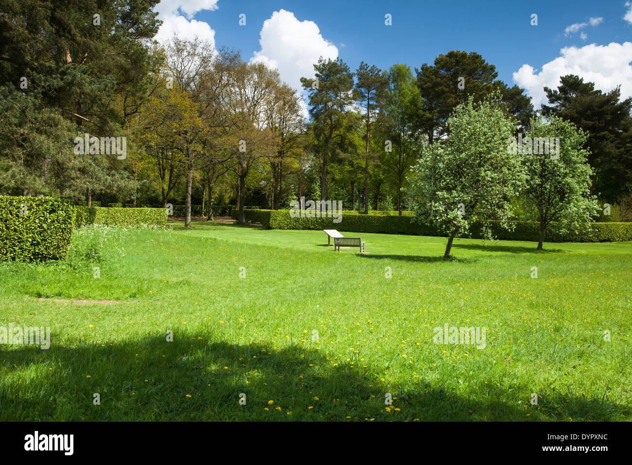 South entrance to Whipsnade Tree Cathedral, a woodland memorial ...
