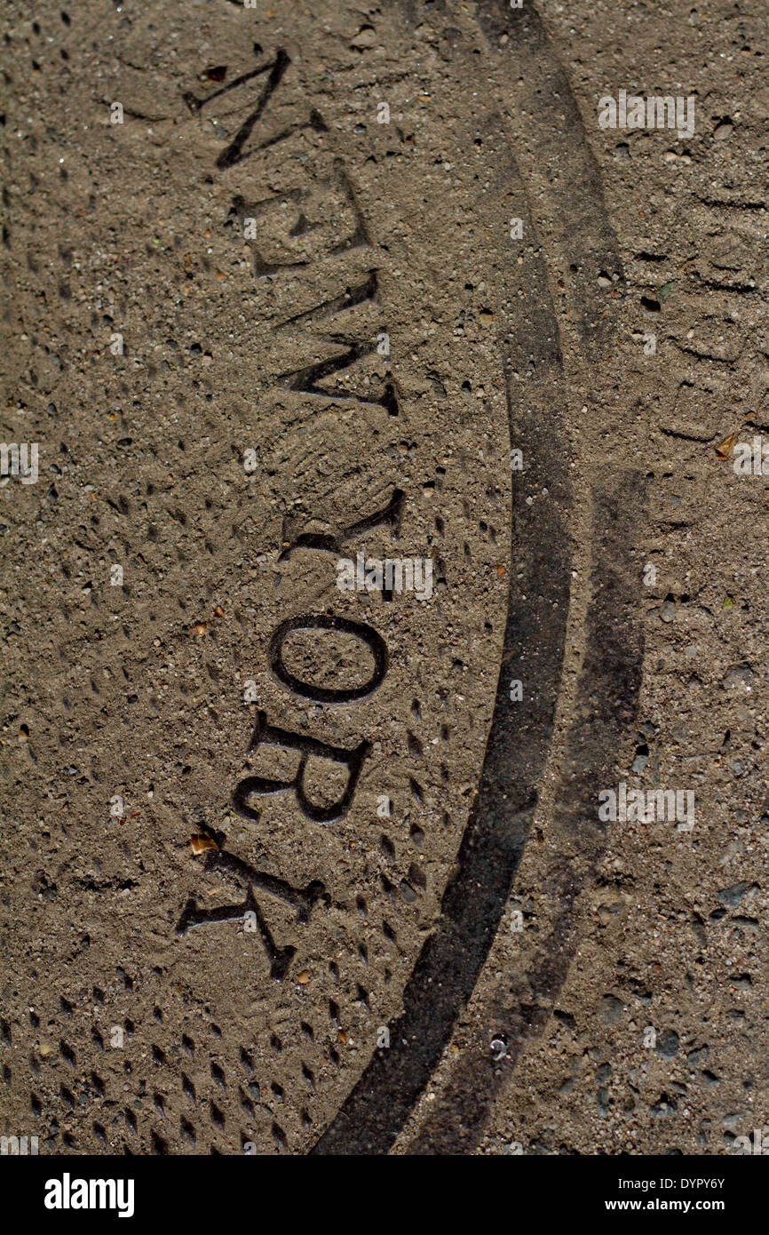 New York City ground sign. USA Stock Photo - Alamy