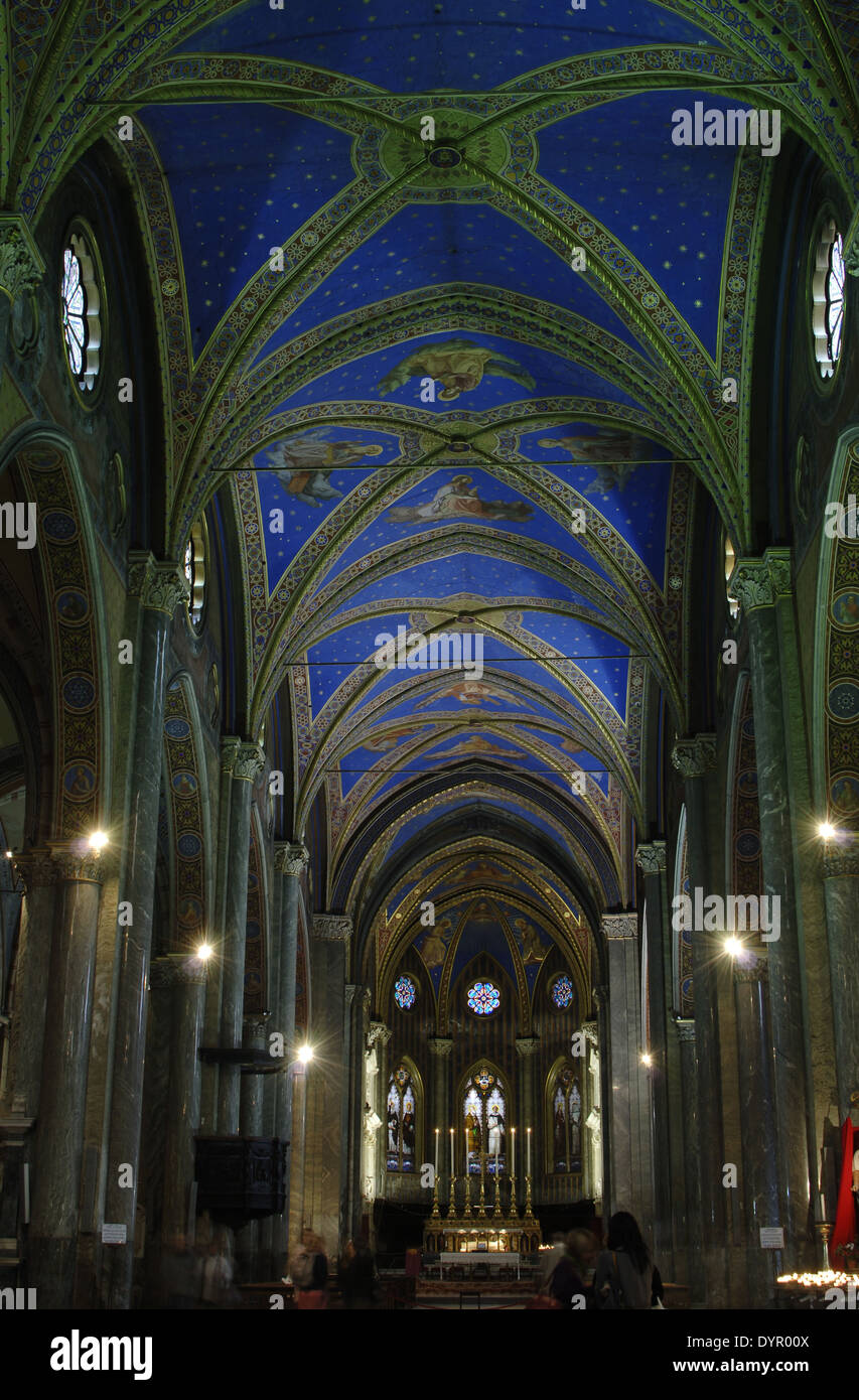 Gothic Art. Italy. Rome. Saint Mary above Minerva. Built between 13th ...