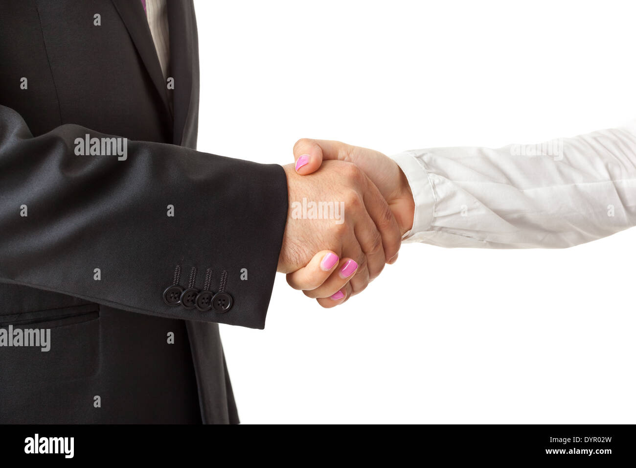 Couple handshaking hi-res stock photography and images - Alamy