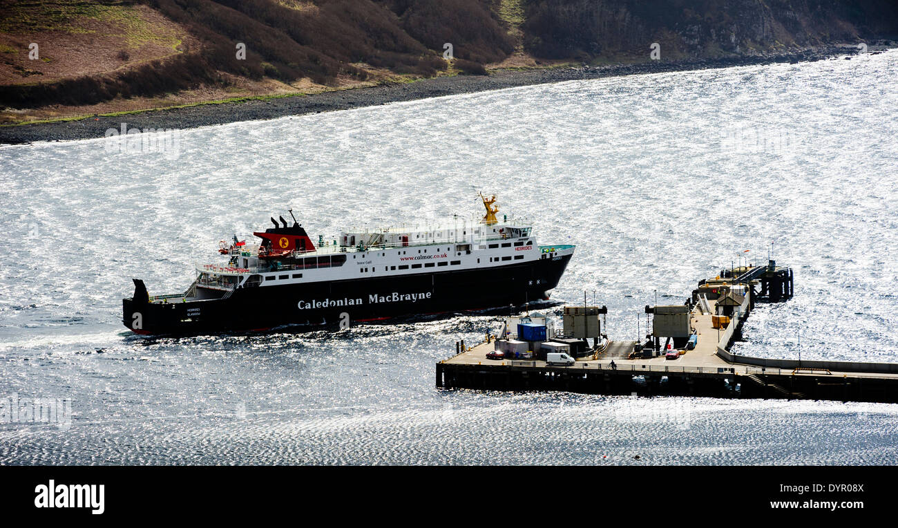 Calmac ferry "Hebrides" docking at Uig, Isle of Skye, Scotland Stock ...