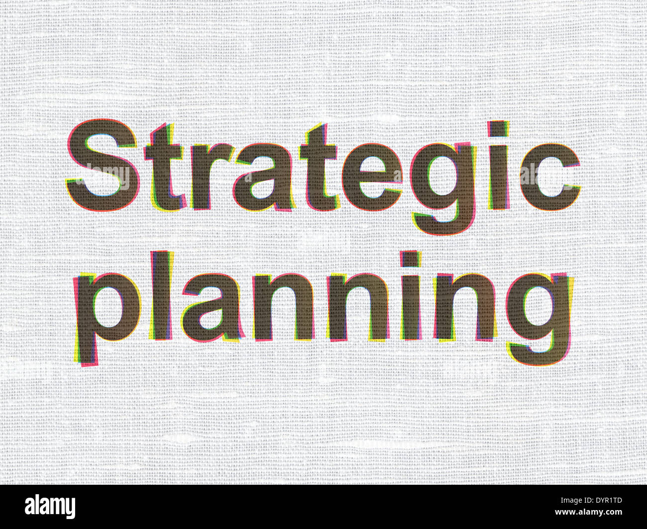 Business concept: Strategic Planning on fabric texture background Stock ...