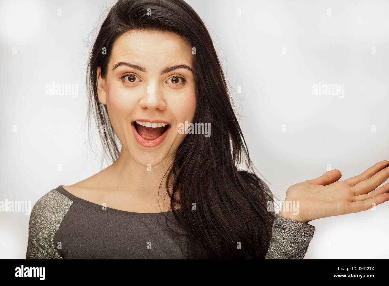 Girl and happy expressions hi-res stock photography and images - Alamy