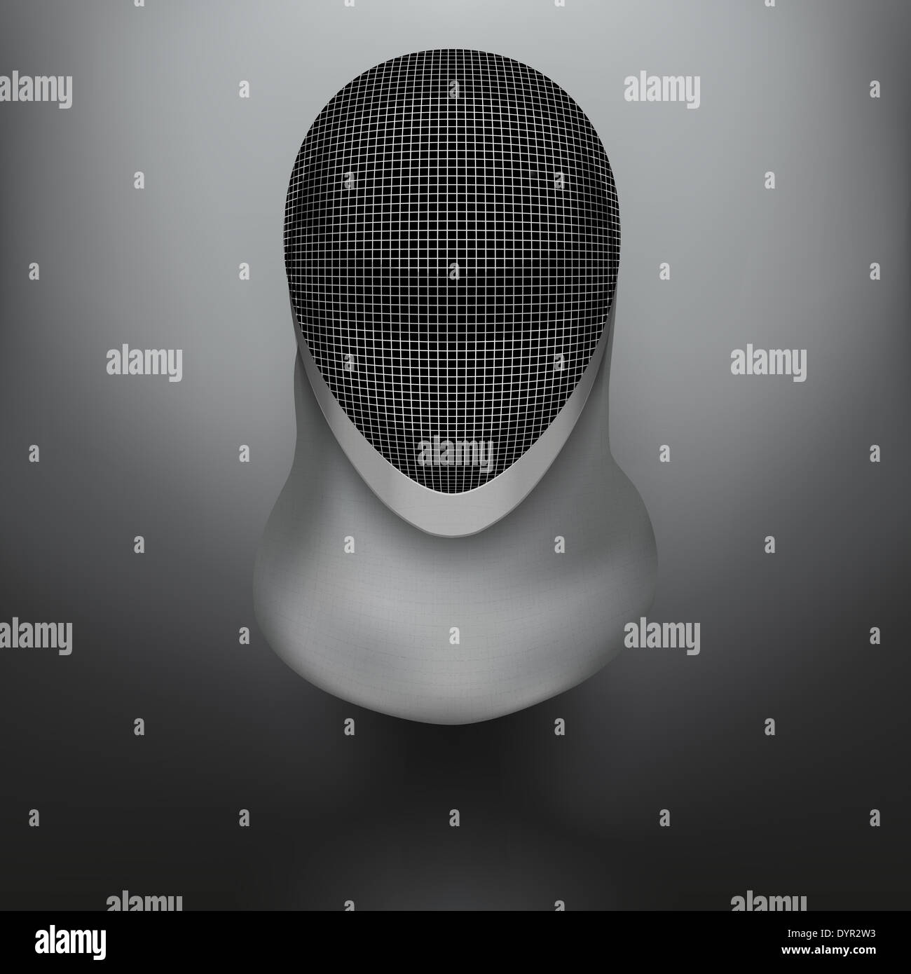 Fencing mask background illustration Stock Photo - Alamy