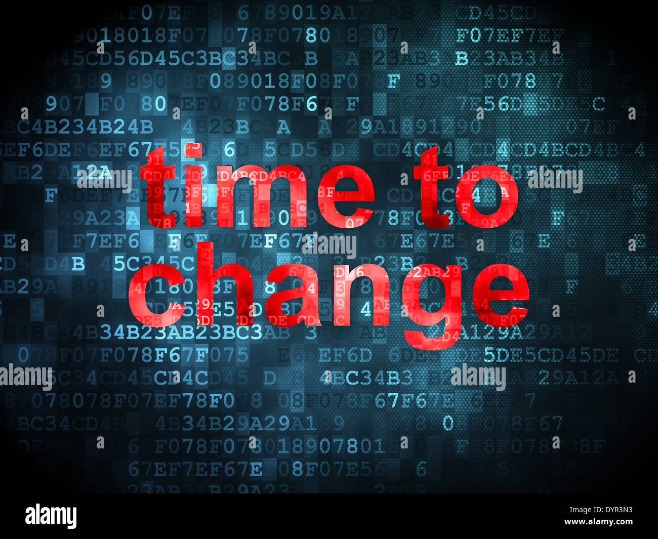Timeline concept: Time to Change on digital background Stock Photo - Alamy