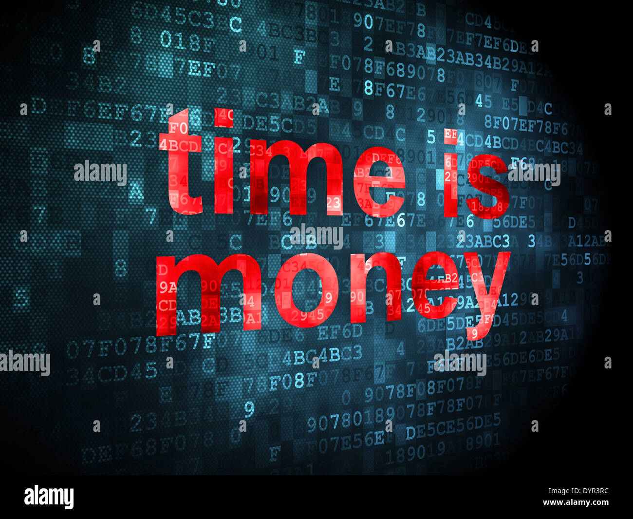 Timeline concept: Time is Money on digital background Stock Photo - Alamy
