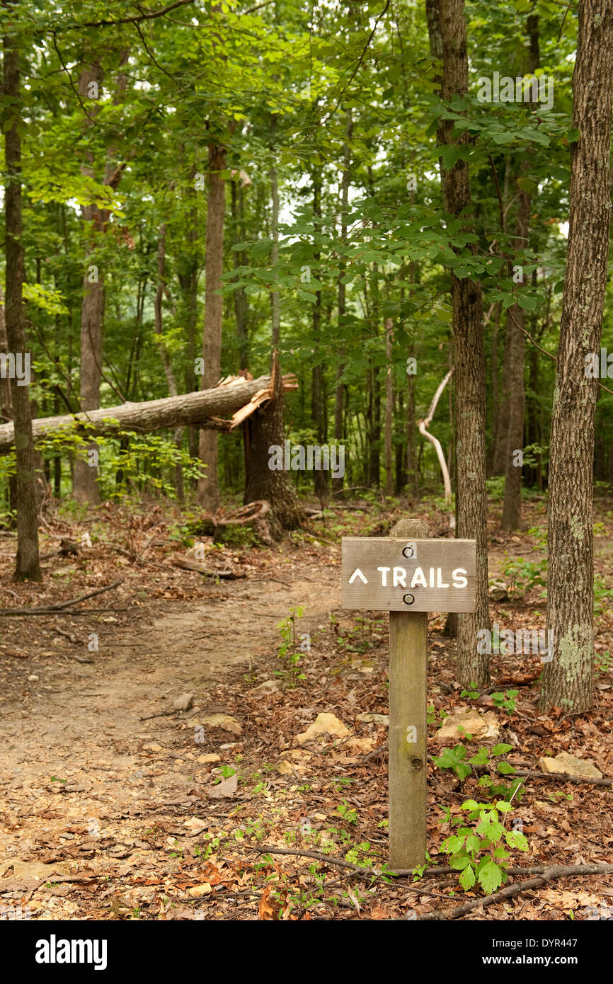 Wooden trail marker hi-res stock photography and images - Alamy