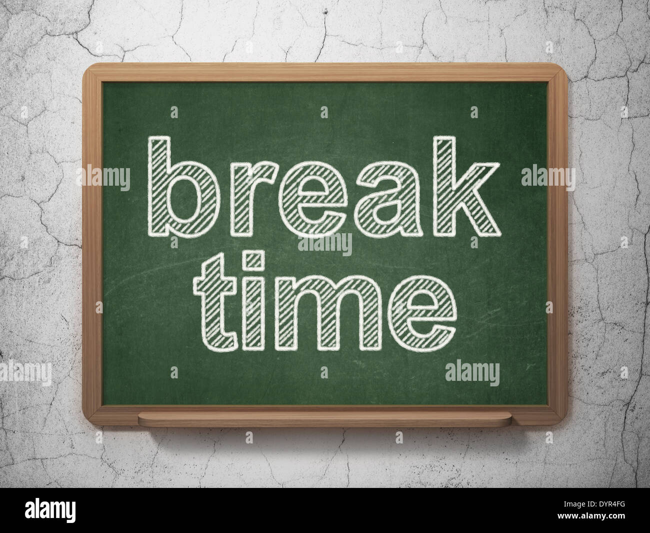 Timeline concept: Break Time on chalkboard background Stock Photo - Alamy