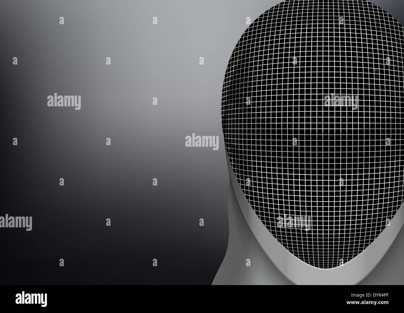 Fencing mask background illustration Stock Photo - Alamy