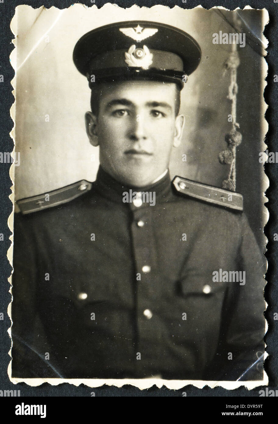USSR - CIRCA 1950s: An antique photo shows solders portrait Stock Photo ...