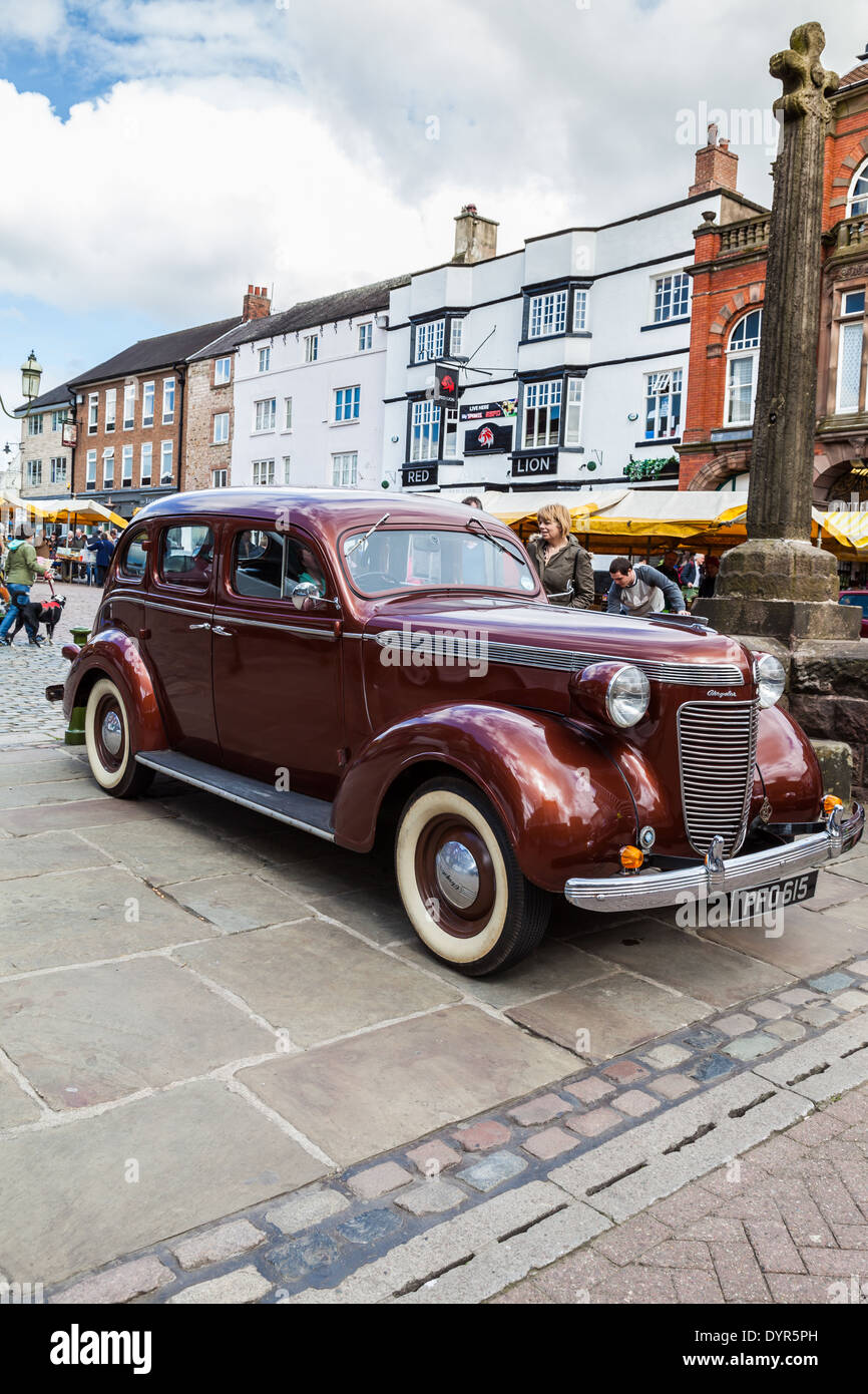 Chrysler Royal motor car at classic motor car show in Leek Market Town ...