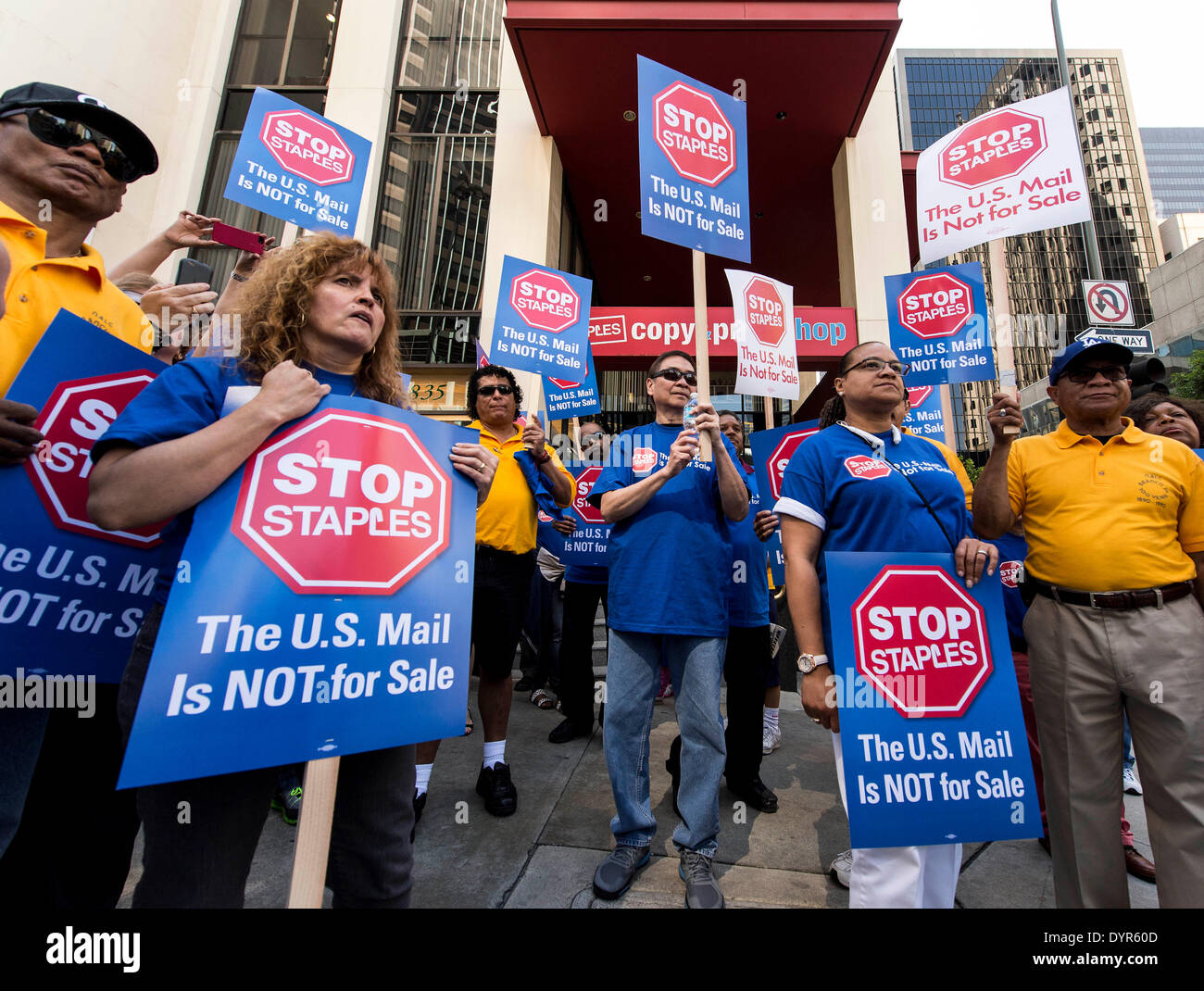 Los Angeles, California, USA. 24th Apr, 2014. American Postal Workers ...