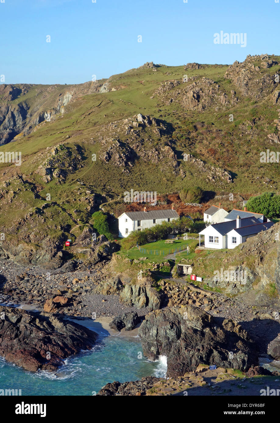 the cafe at kynance cove in cornwall, uk Stock Photo - Alamy