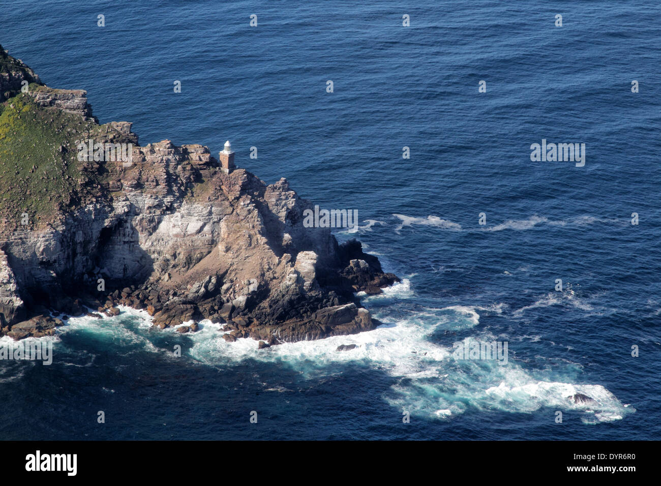 Aerial view of Cape Point, the southern end of the Cape Peninsula near ...