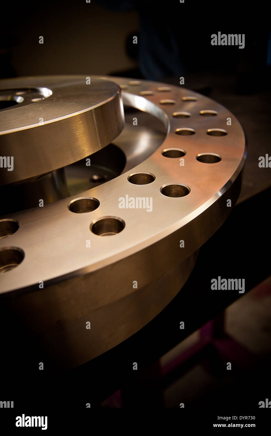 Custom-milled machine part made with CNC machine Stock Photo - Alamy