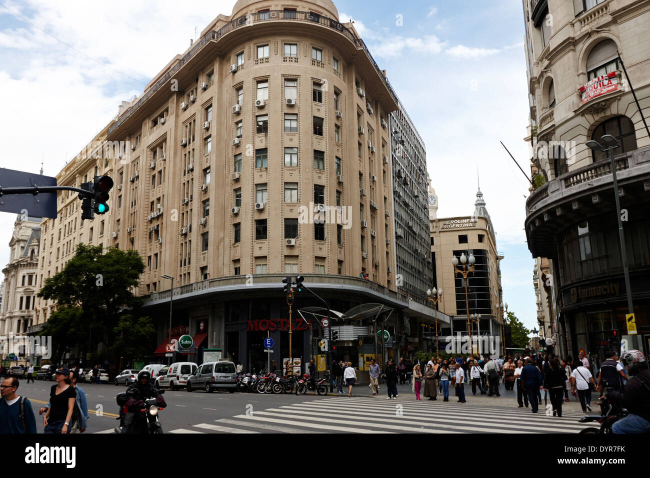 Edificio Bencich and south end of florida street downtown Buenos Aires ...