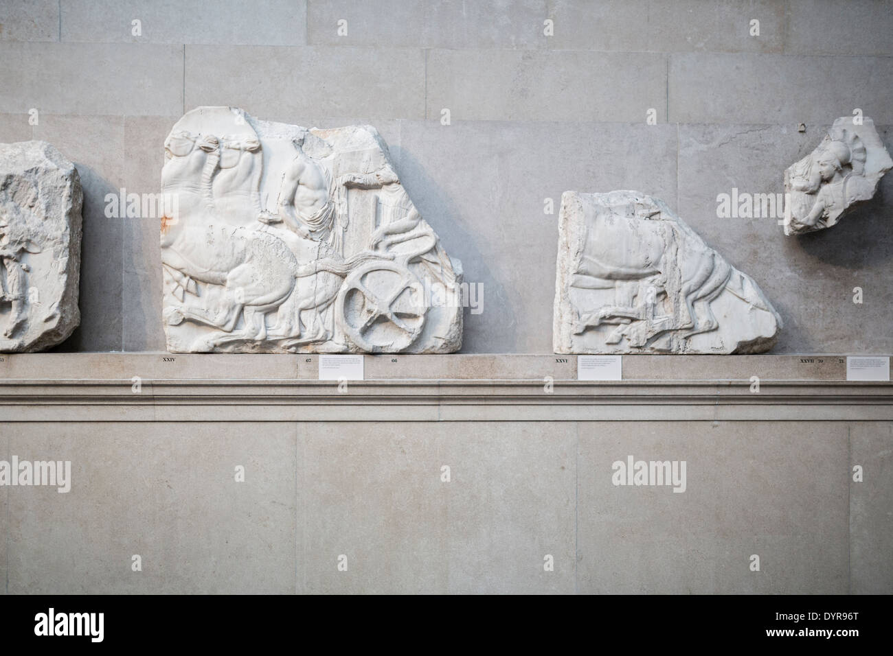 Elgin Marbles of Parthenon in British Museum, London Stock Photo - Alamy