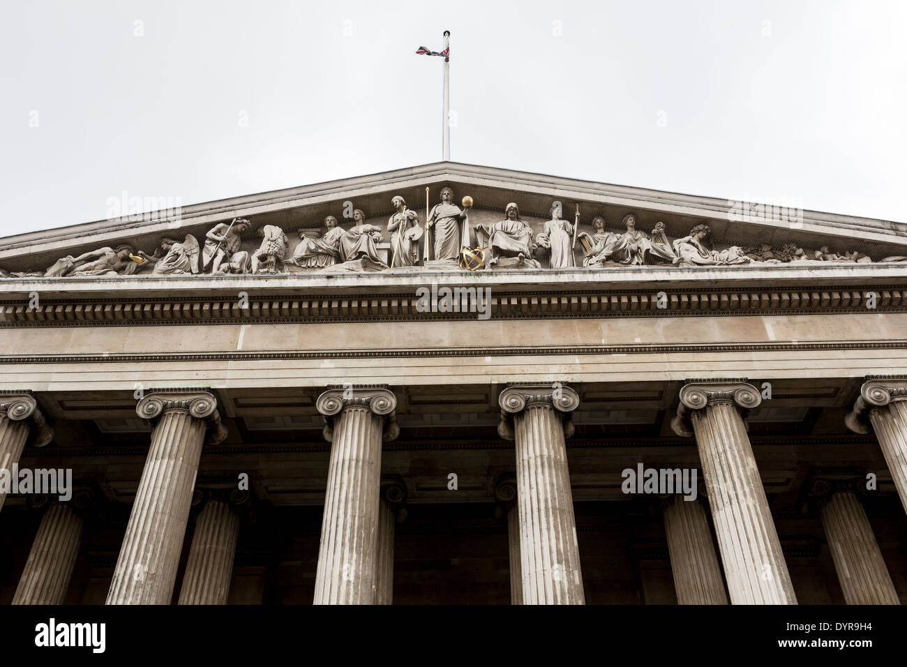 The entrance of British Museum in London, England Stock Photo - Alamy